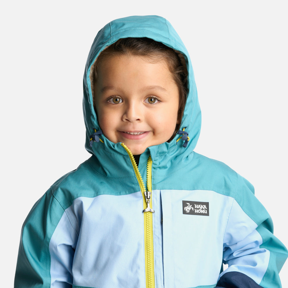 Chaqueta Niño Mini Yak Turquesa Haka Honu – HakaHonu
