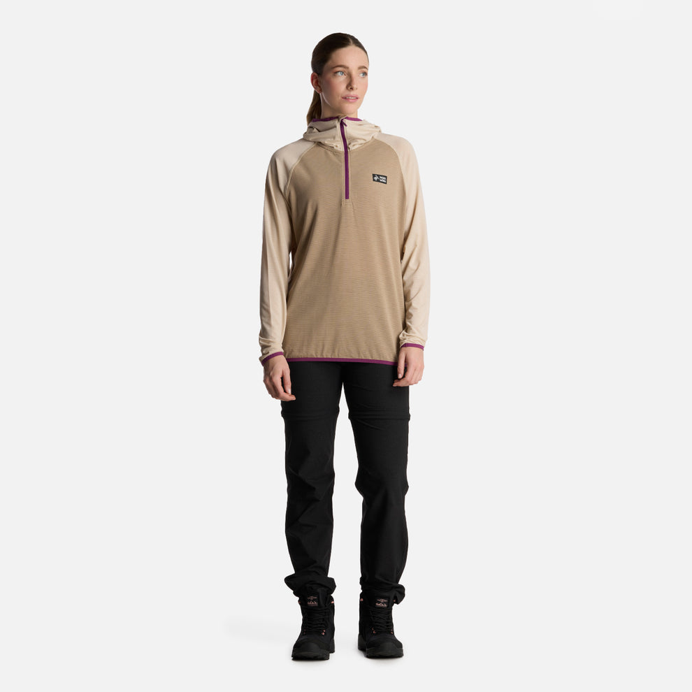 Polerón Mujer Taina Pro Taupe Haka Honu – HakaHonu